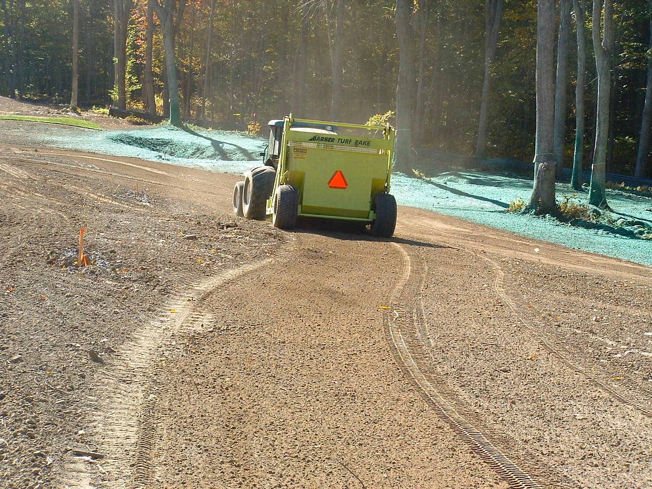 Golf Course Construction with the TURF RAKE Stone Picker